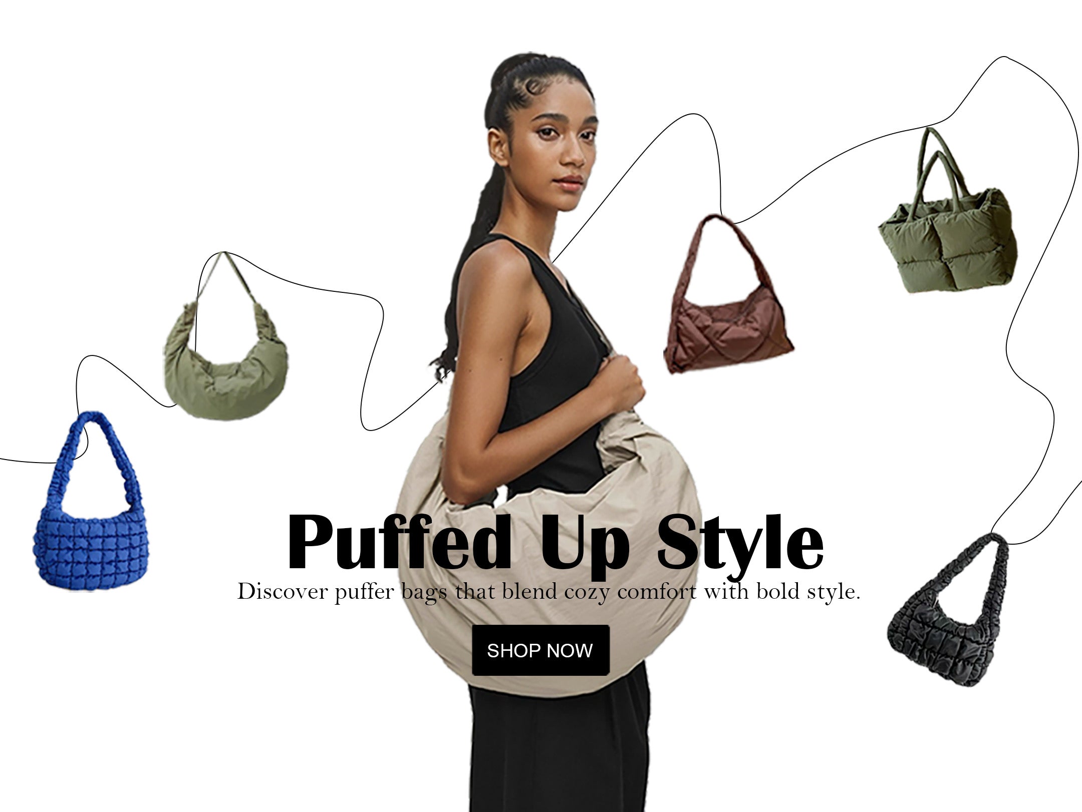 Puffer Bags | Quilted Nylon, Cloud Bags & Padded Totes | DEHOME