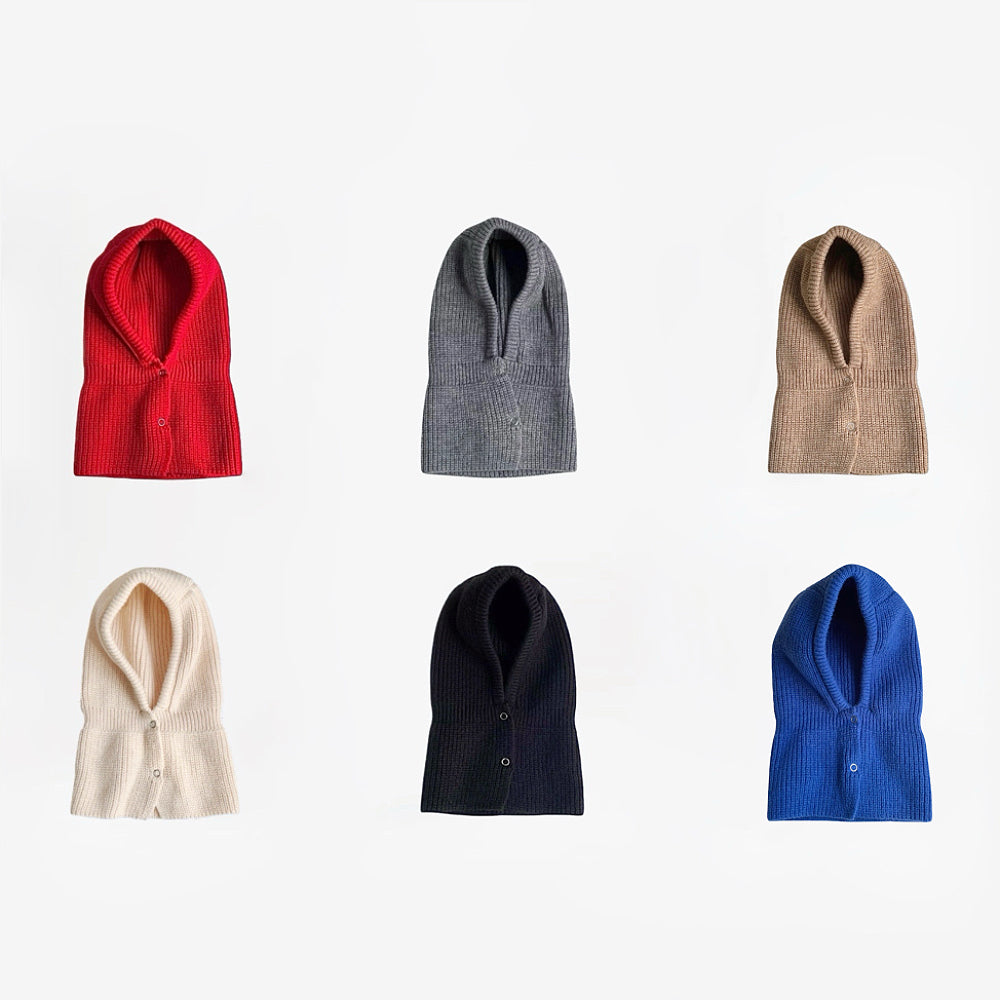 Colored Knitted Balaclava Hat | DEHOME