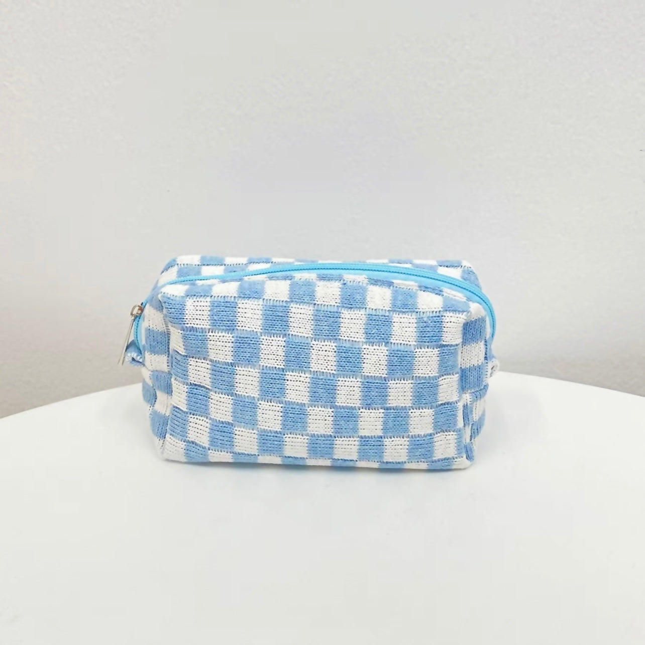 Checkerboard Makeup Bag