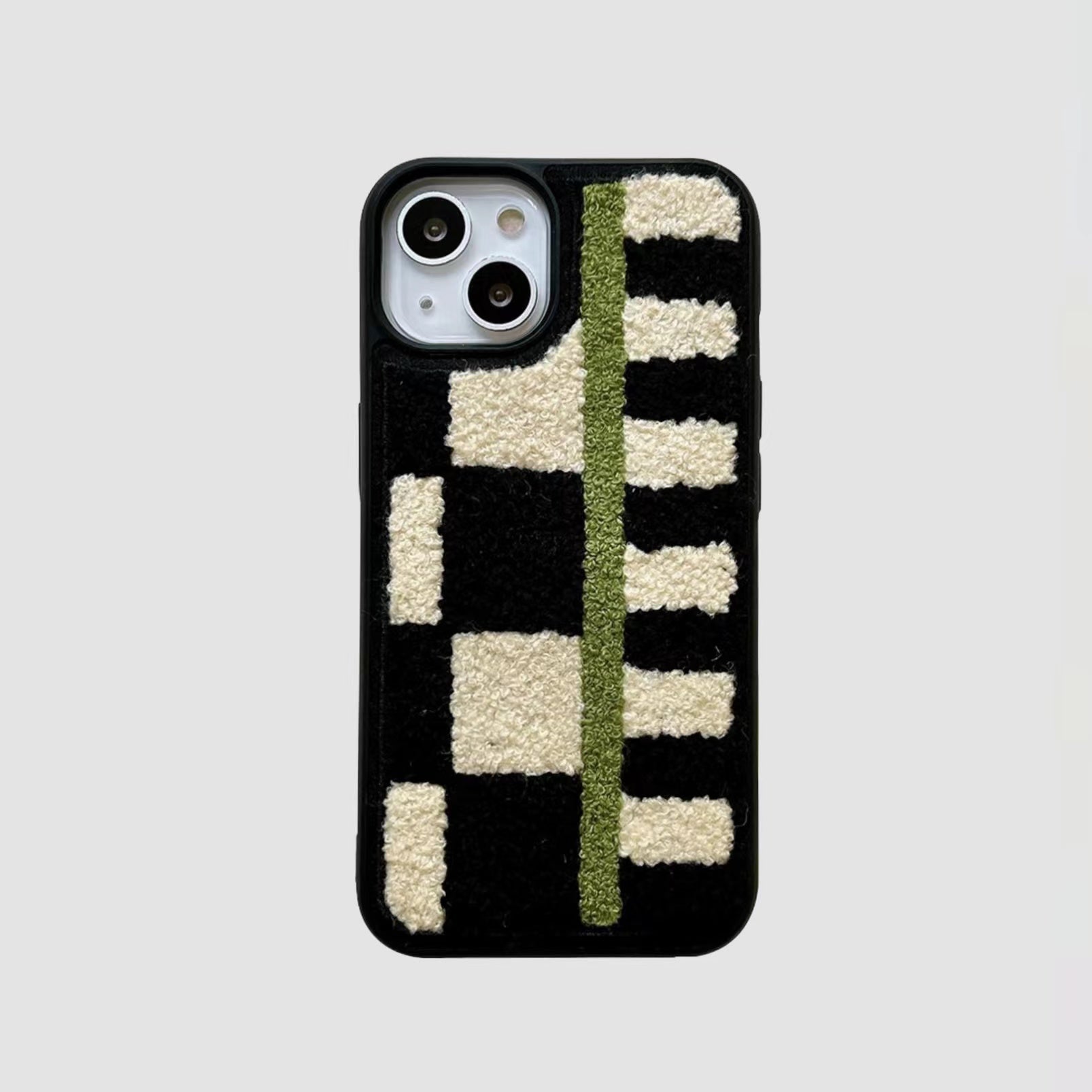 Sherpa Green Stripe Phone Case